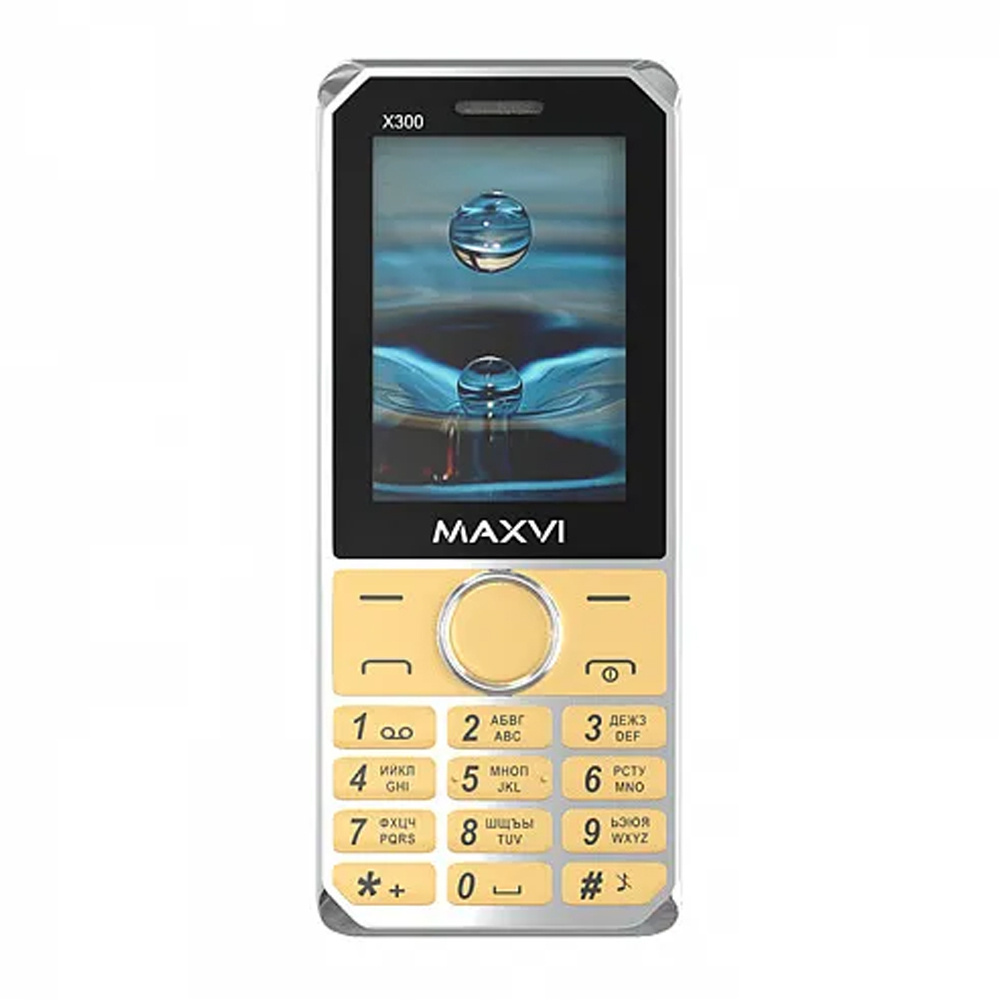 Maxvi Мобильный телефон X300, золотой купить на OZON по низкой цене (660150651)