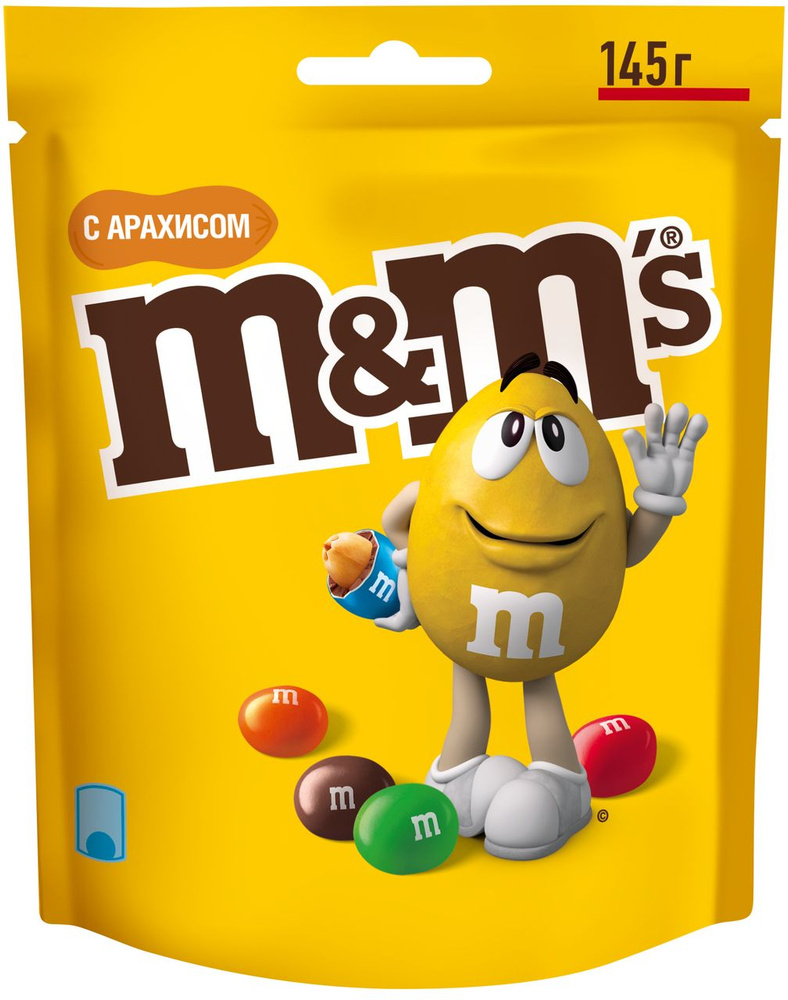 Драже M&M's с арахисом, 145 г - купить с доставкой по выгодным ценам в ...