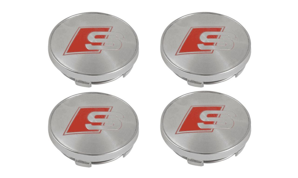 Комплект: колпачок на литой диск Audi S-line 60 mm 4 шт. - купить по ...