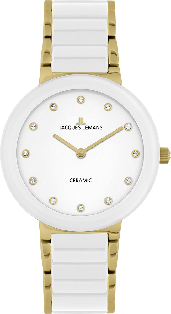 Наручные часы Jacques Lemans 42-7L, женские кварцевые керамические часы ...