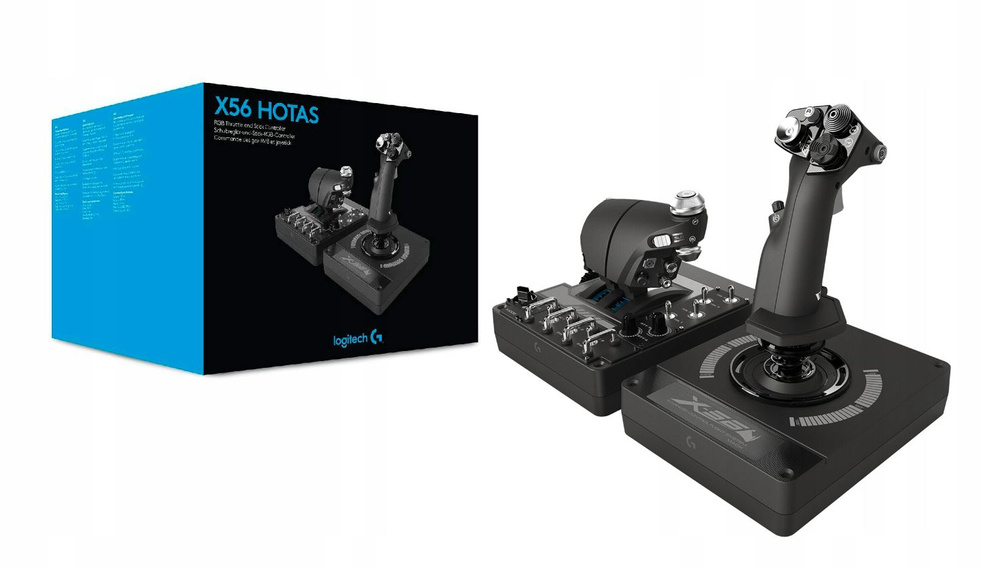 Джойстик Logitech X56 ХОТАС (945000059) купить на OZON по низкой цене ...