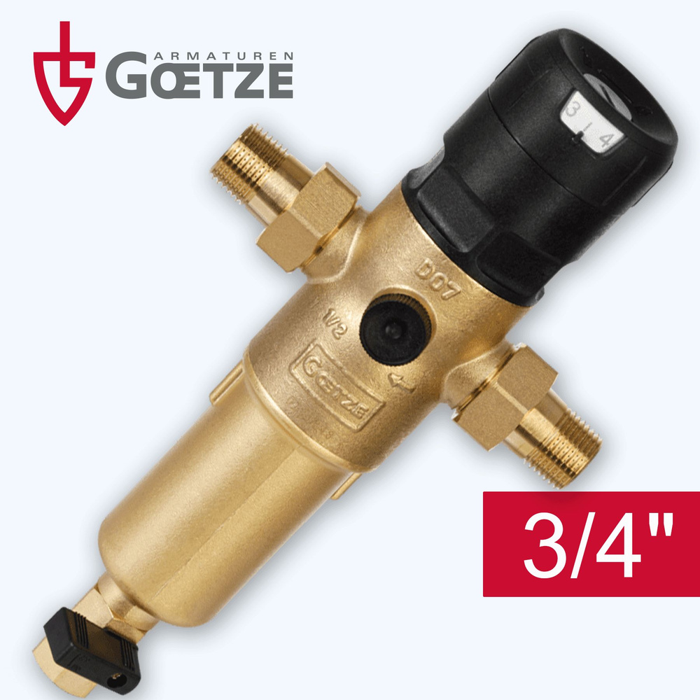 Сетчатый фильтр с редуктором давления Goetze FD07-3/4H (SP ...