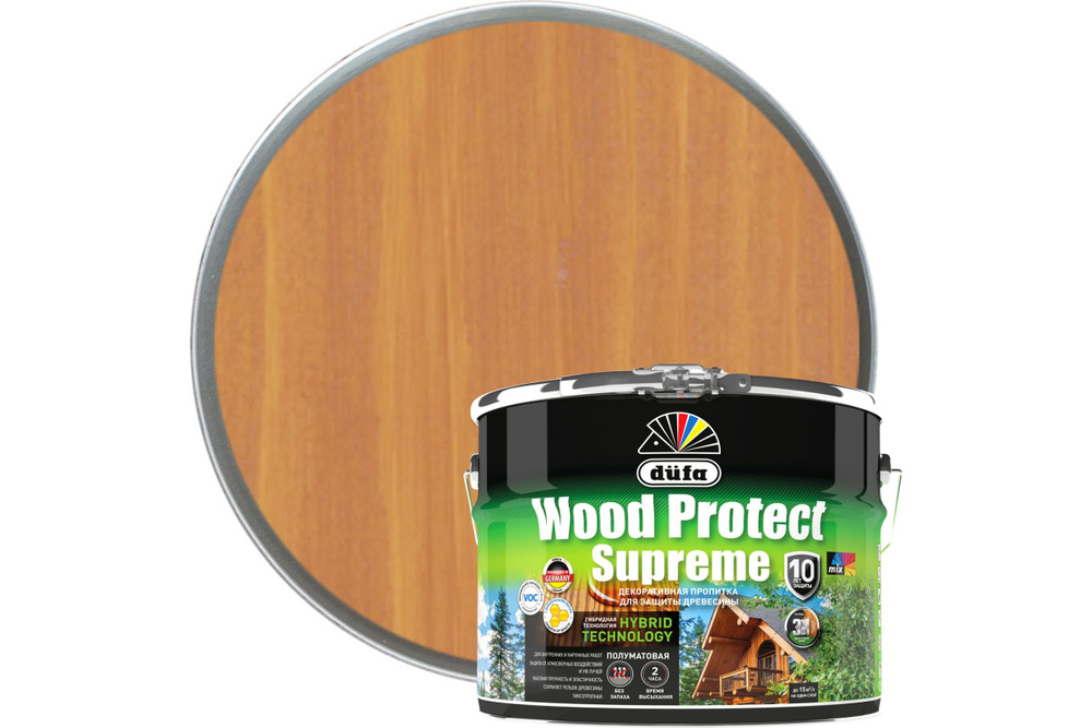 Пропитка декоративная для защиты древесины Dufa Wood Protect Supreme ...