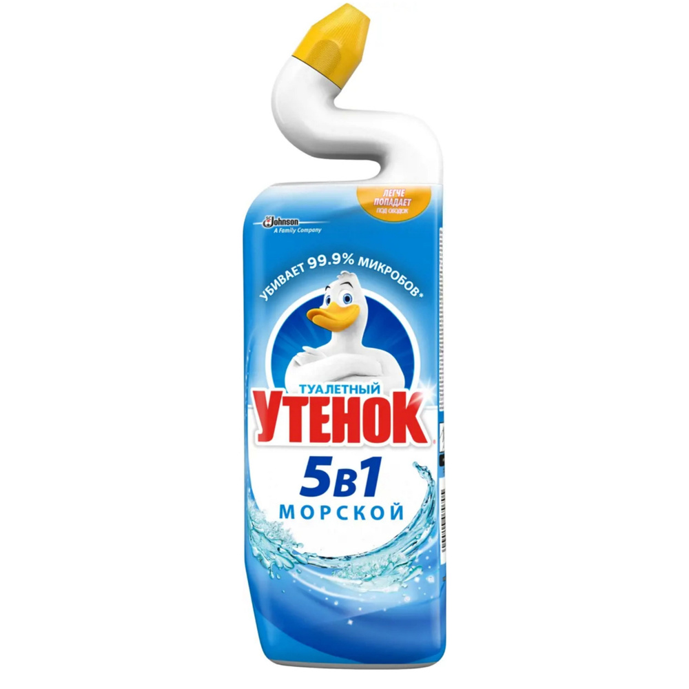 Туалетный Утенок "Морской", Чистящее средство для унитаза, 900мл ...
