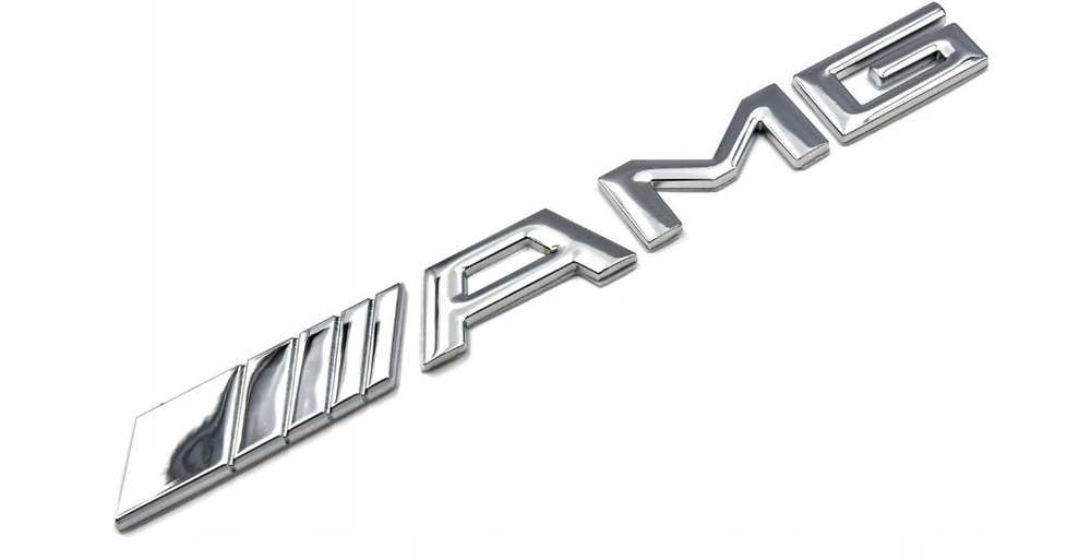 Шильдик (эмблема, надпись) AMG (АМГ) на багажник Mercedes-Benz цвет ...