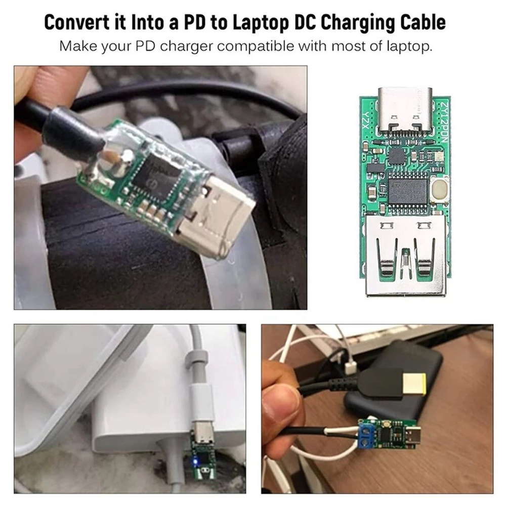 ZY12PDN USB-C PD2.0/3.0 в DC преобразователь модуль питания приманка ...