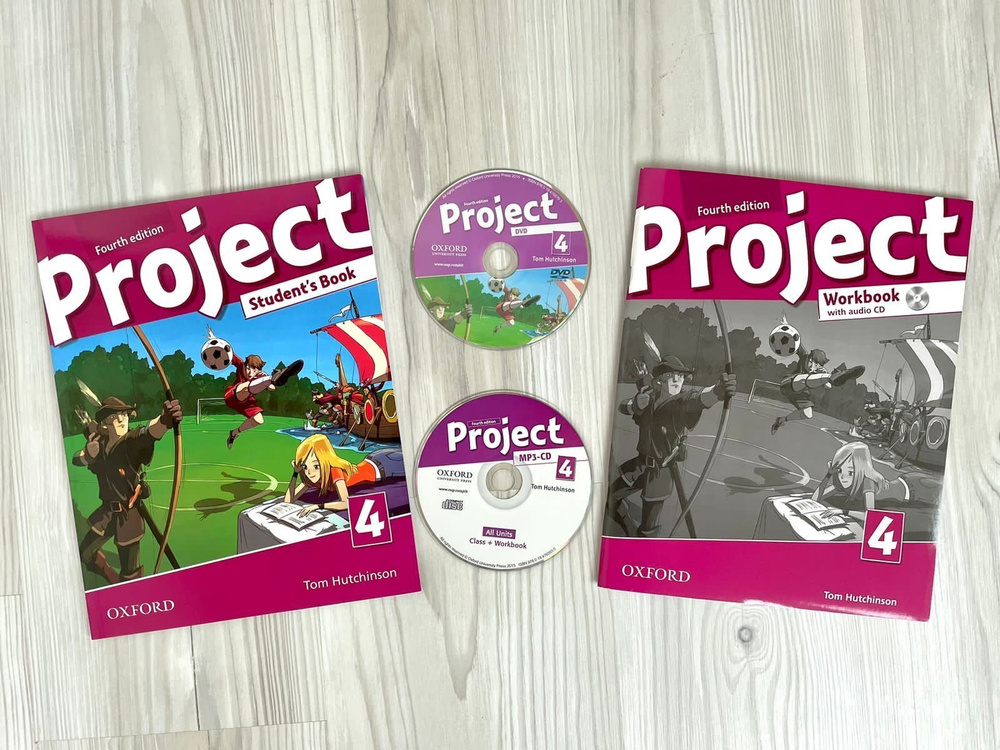 Project 4 (Fourth Edition) Комплект-Учебник+Рабочая Тетрадь+Диск | Hutchinson Tom купить на OZON ...