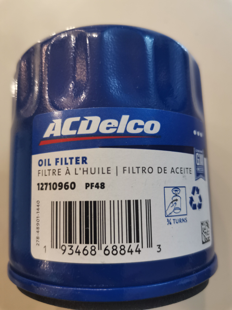 Масляный фильтр General Motors 12710960/ PF48 AC Delco купить на OZON ...