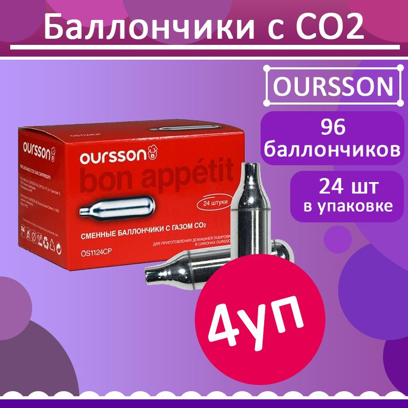 Набор из 96 шт баллончиков Oursson, OS1124CP/S купить на OZON по низкой цене (930188008)