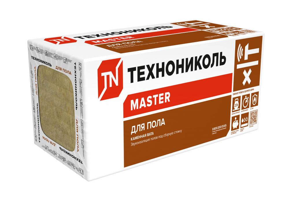 Звукоизоляция Технониколь Master для пола 30 мм 5.76 м купить по ...