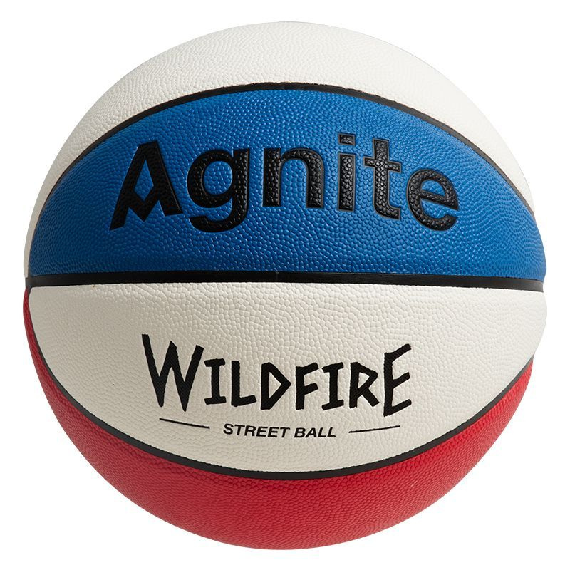 Мяч баскетбольный AGNITE Fancy PU Basketball Wildfire №7 №7, белый ...