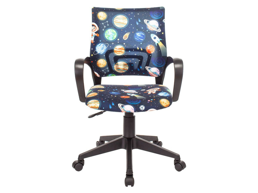 Детское компьютерное кресло Бюрократ Копти 50374_Черный / Космонавт ...