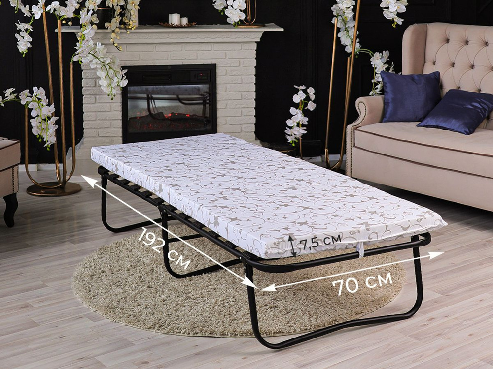 Раскладушка Фабрика-Раскладушек, черный матовый купить по низкой цене с ...