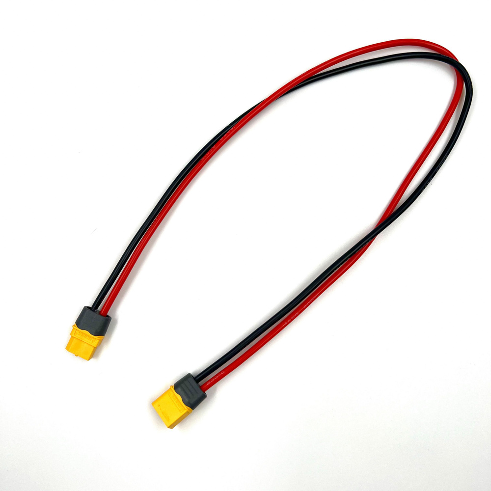 Удлинитель Amass XT60H-M -> XT60H-F с силиконовым проводом 14AWG, 500мм - купить с доставкой по ...