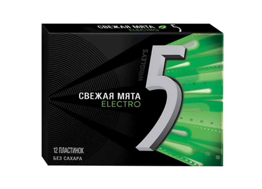 Wrigley s 5 Жевательная резинка Свежая мята,31,2 г - купить с доставкой ...