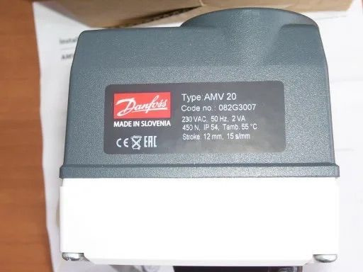 Электропривод аналоговый Amv 20 230В Danfoss 082G3007, AMV 20 230В ...