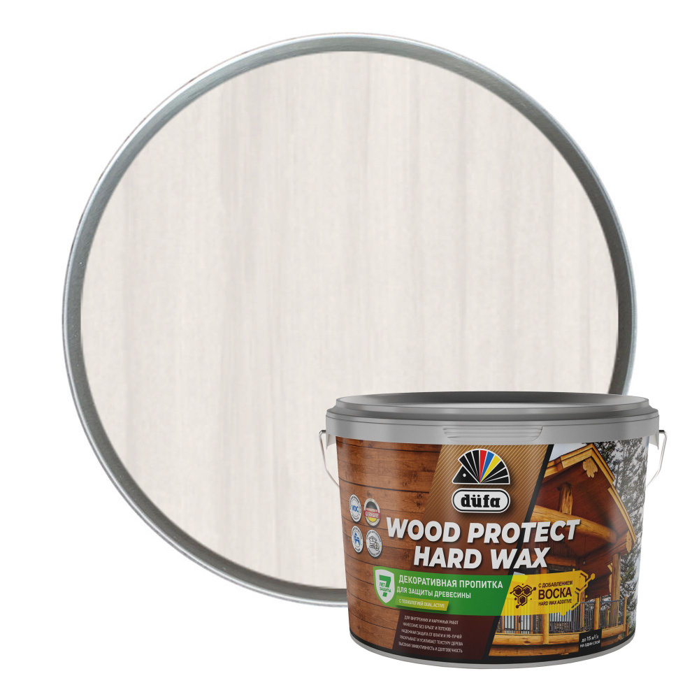 Пропитка DUFA WOOD PROTECT HARD WAX белоснежный 2,5 л - купить по ...