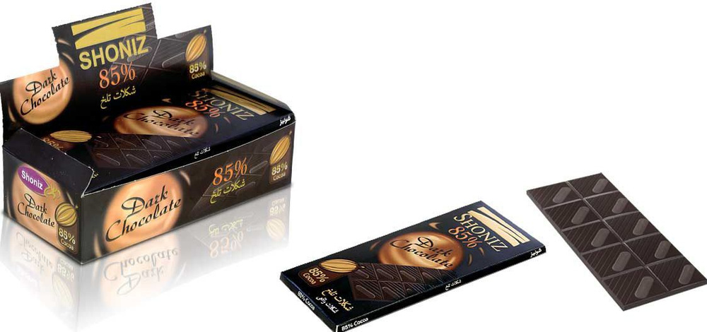 Шоколад темный Dark Chocolate Shoniz 85%, 100г/6 шт - купить с ...