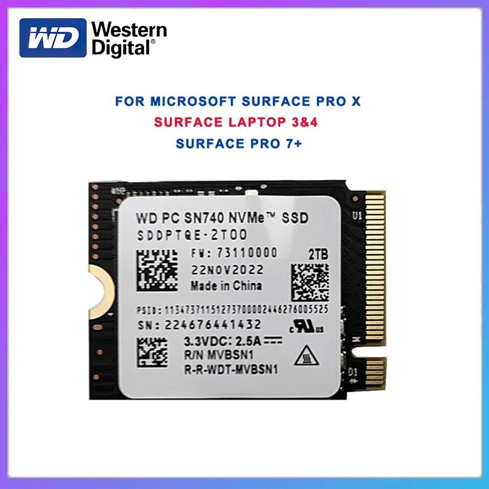 2 ТБ Внутренний SSD-диск Western Digital WD SN740 (2230) - купить по ...