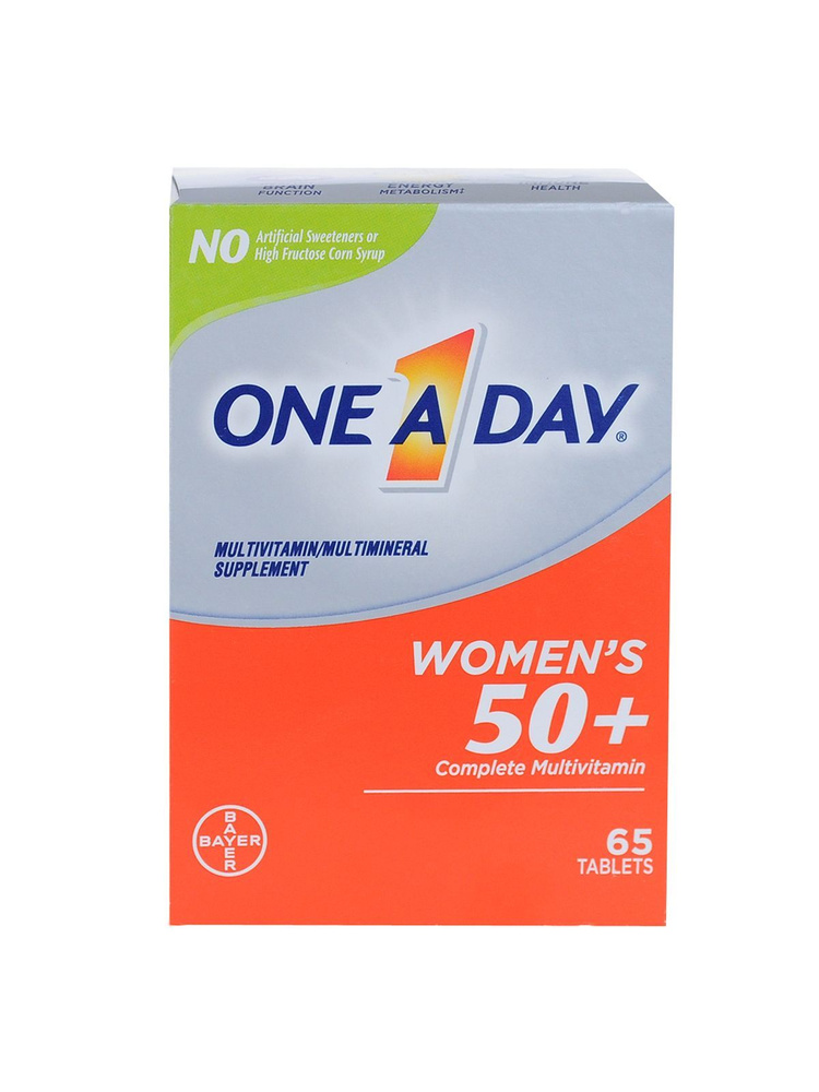 Витамины ONE A DAY Women's 50+ Полноценный мультивитаминный комплекс ...