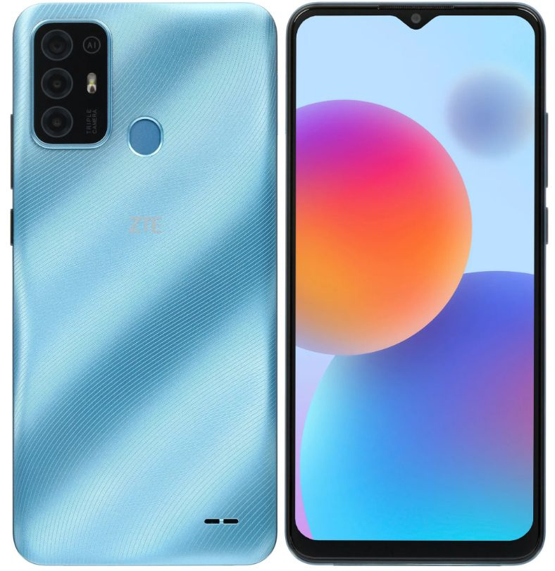 Смартфон ZTE Blade A52 голубой 64 ГБ - купить по выгодной цене в ...