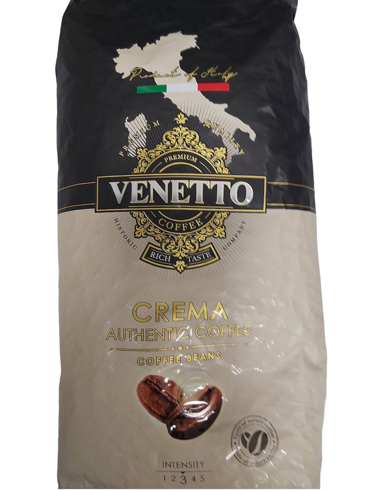 Кофе в зернах VENETTO Crema 1кг - купить с доставкой по выгодным ценам ...