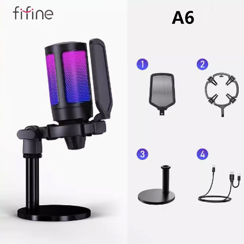 Микрофон для мобильного устройства Fifine AmpliGame A6 001 - купить по ...