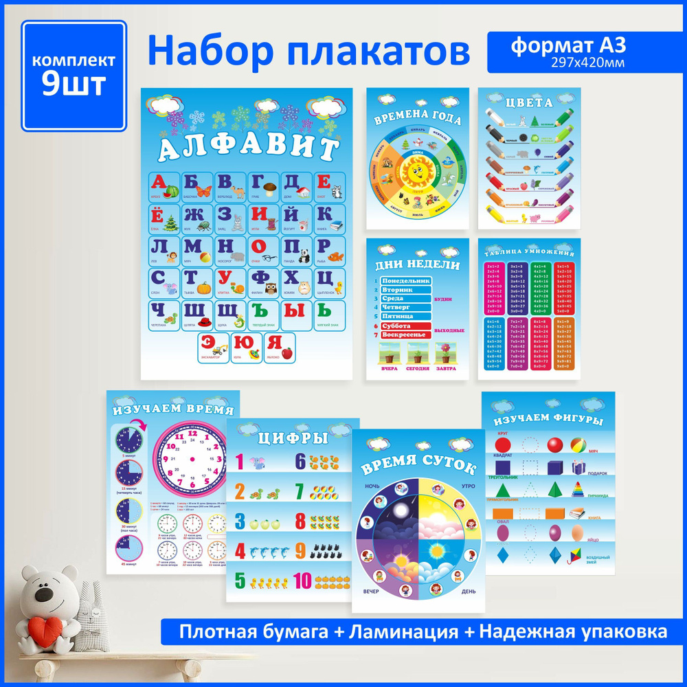 Плакаты обучающие для детей - купить с доставкой по выгодным ценам в ...