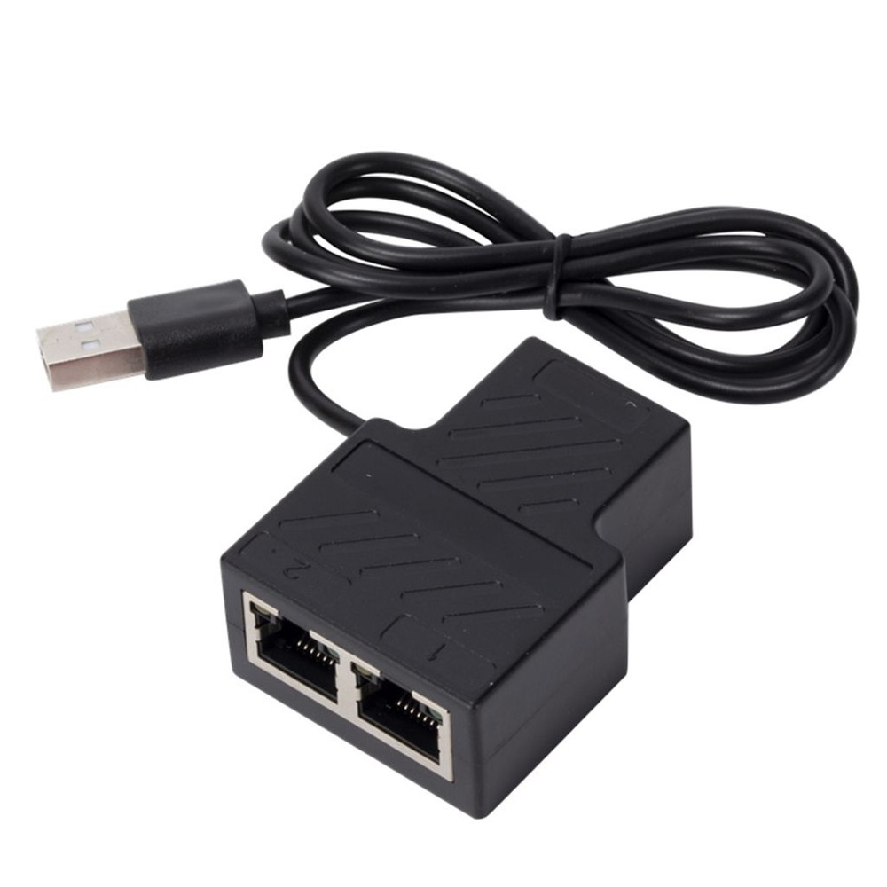 Разветвитель Ethernet разветвитель Rj45 1 на 2 разъем удлинитель 100