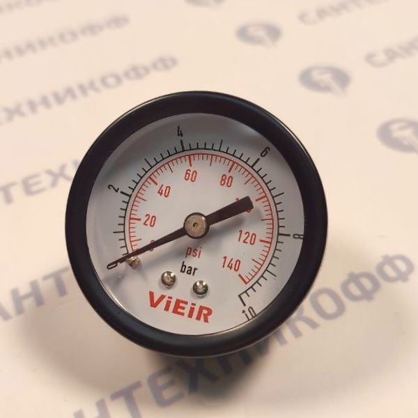 Манометр аксиальный VIEIR 1/4, корпус 50 мм., 0-10 бар - купить по выгодной цене в интернет ...