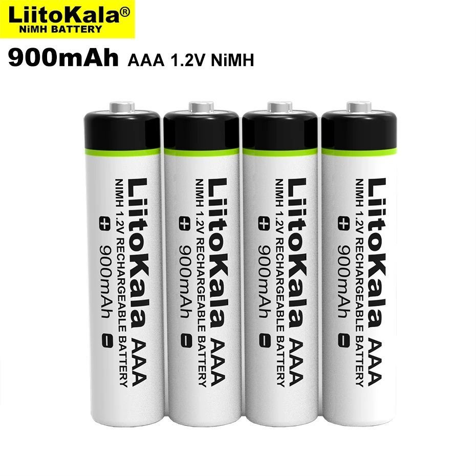 LiitoKala Аккумуляторная батарейка AAA, 1,2 В, 900 мАч, 10 шт - купить ...