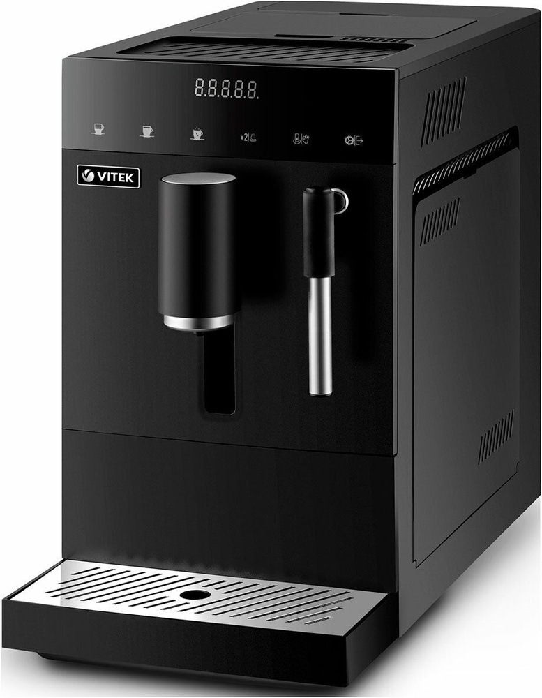 Автоматическая кофемашина VITEK Кофемашина Metropolis VT-8701, черный ...