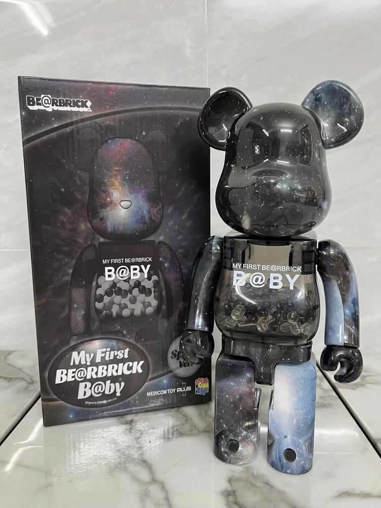 Фигурка декоративная Medicom Toy Bearbrick Baby black space арт ...