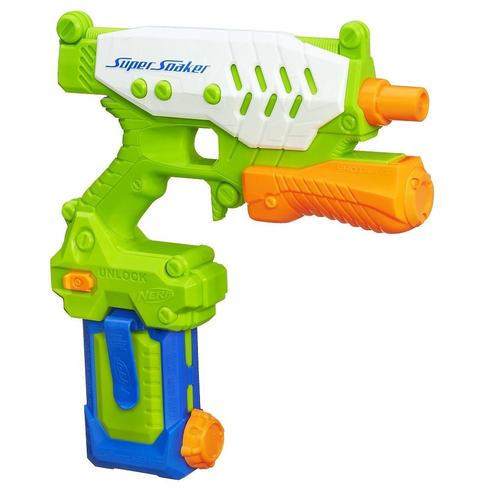 Бластер водный NERF Шот Вэйв Super Soaker Shotwave 296 мл, пистолет ...