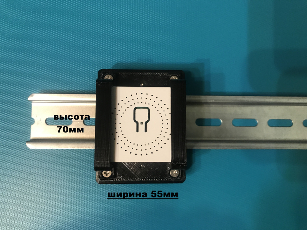 Крепление реле Wi Fi Mini Smart Switch Tuya на Din рейку фронтальная установка купить с