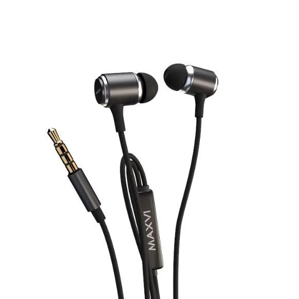 Наушники Внутриканальные Maxvi Проводная гарнитура MHF-03 Dark Grey ...