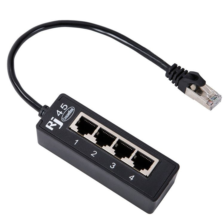 Разветвитель Ethernet Rj45 удлинитель сетевой порт 2 3 4 купить с
