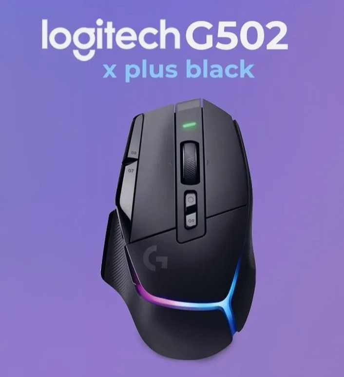 Игровая мышь Logitech G G502 x plus, черный - купить по выгодной цене в интернет-магазине OZON ...