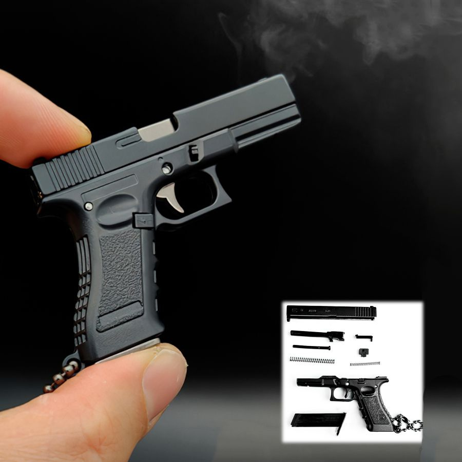 Брелок Glock 17 P18C Black коллекционный/разборный PUBG/CS GO/Fortnite ...