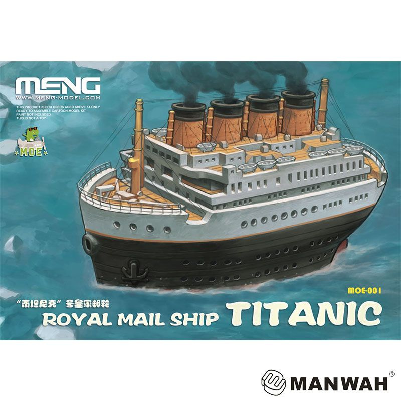 модель сборки MENG MOE-001 Q version of RMS Titanic colorized without ...