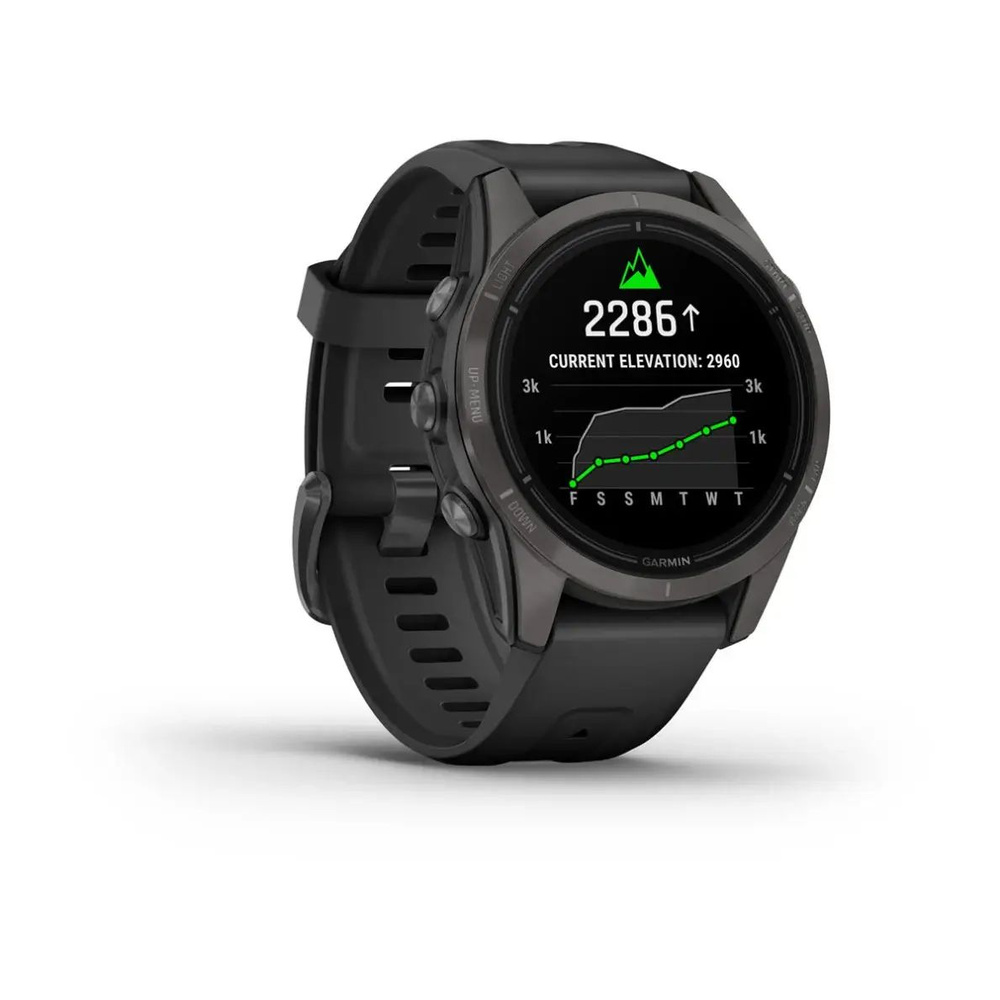 Купить смарт-часы Garmin Epix pro gen2 Carbon Grey with Black Leather ...