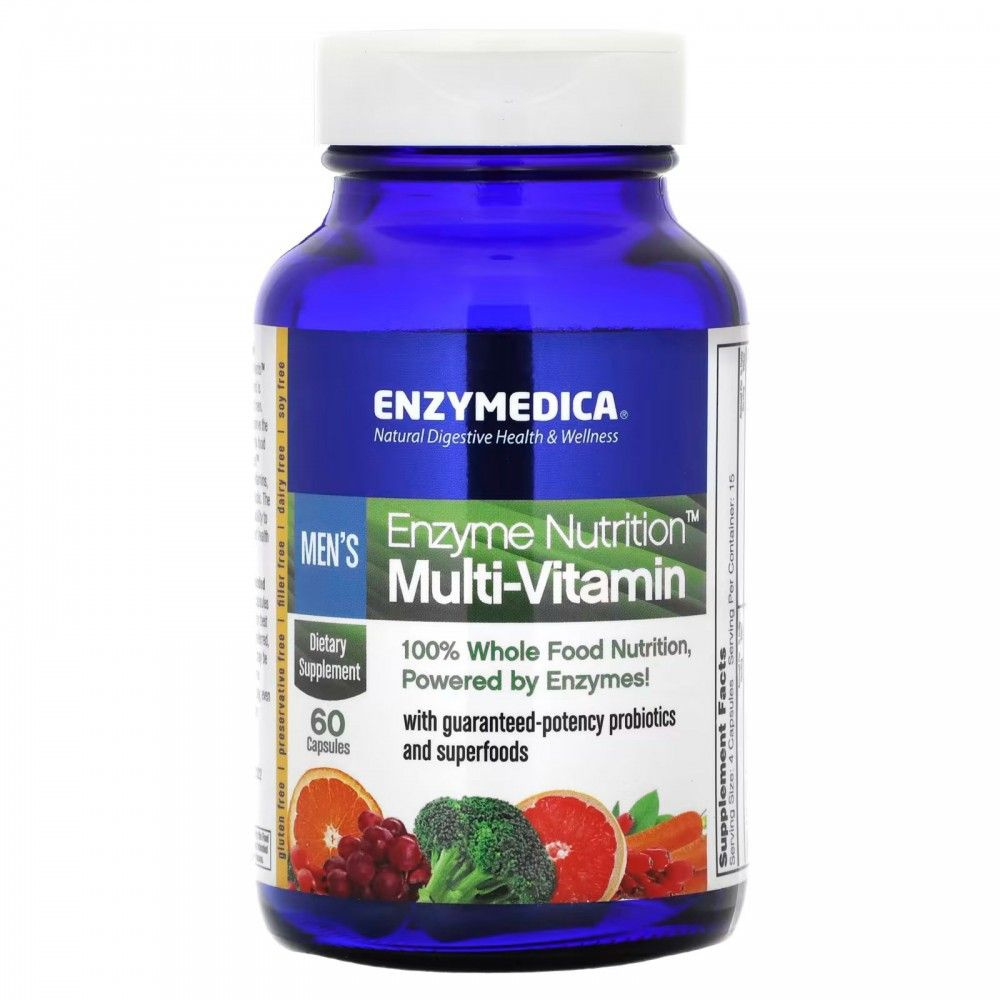 Enzymedica Enzyme Nutrition Men's Multi-Vitamin, мужские мультивитамины ...