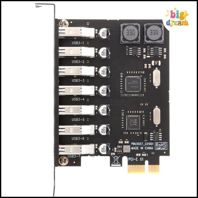 Адаптер карты расширения USB 3.0 7 портов, адаптер-концентратор ...