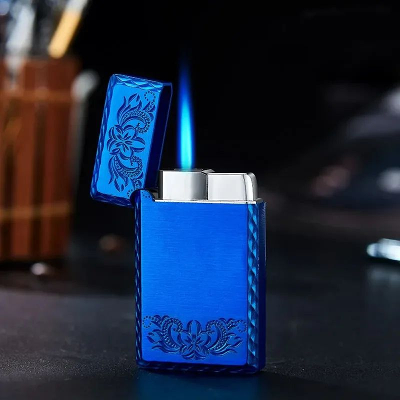 Ветрозащитная газовая зажигалка из металла с большим пламенем - купить ...