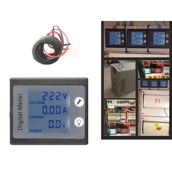 Watt Energy Tester Meter вольтметр Ammeter Ambelermal Musterfunctional ...