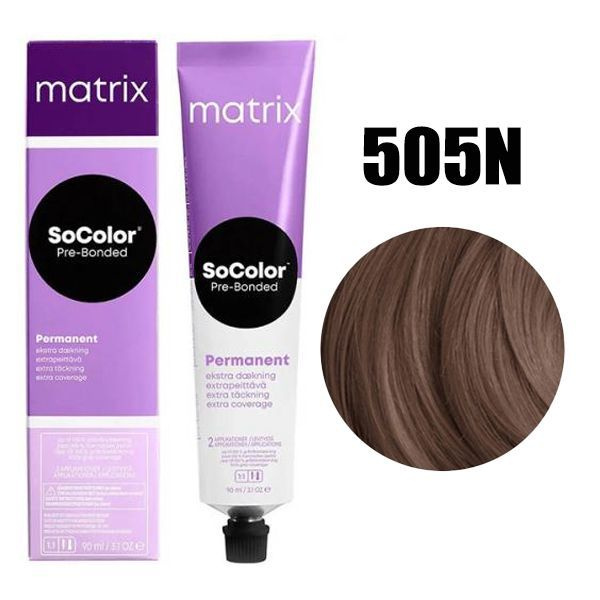 Matrix SOCOLOR Extra Coverage 505N Крем-краска для зрелых волос Светлый ...