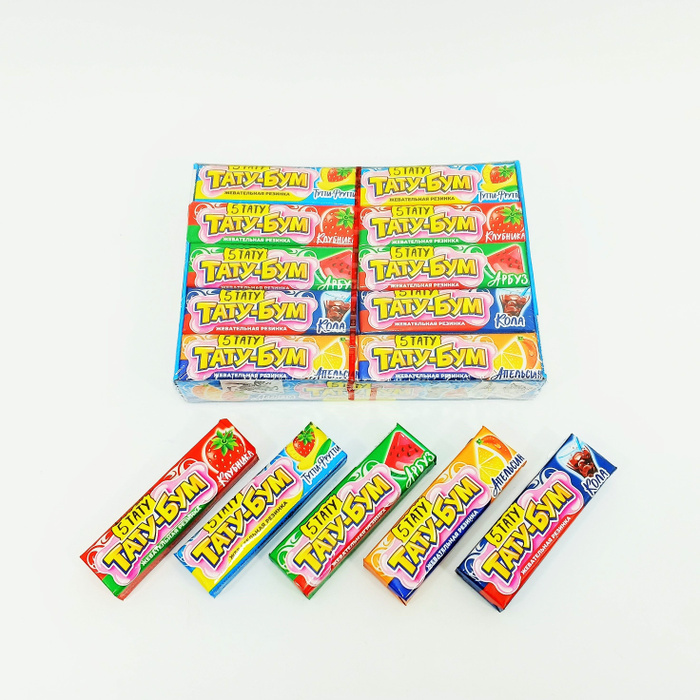 Жевательная резинка в пластинках с татуировками "Тату Бум" - купить с ...