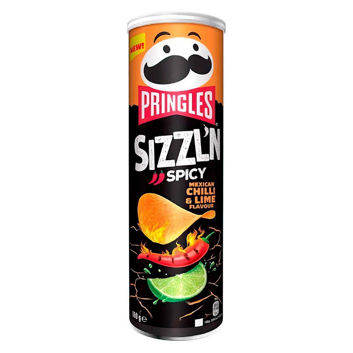 Картофельные чипсы Pringles Flame Spicy Mexican Chilli & Lime / Принглс ...