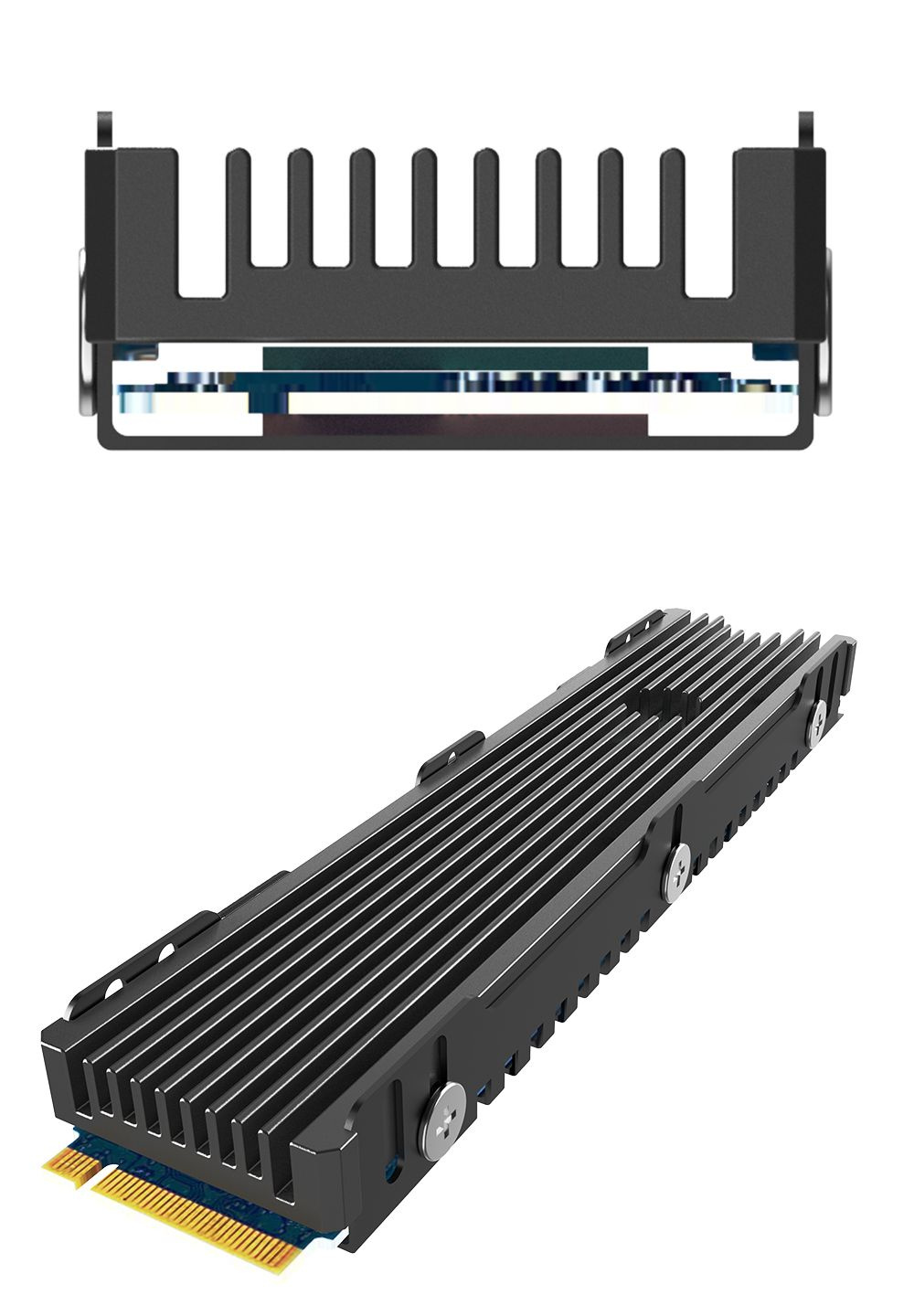 JEYI Heatsink для M.2 NVME SSD формата 22110, алюминиевый радиатор для ...
