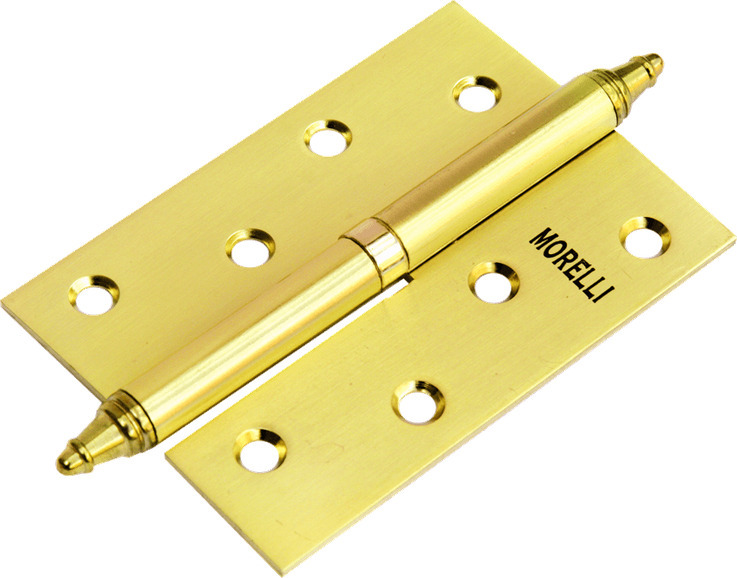 Петля Morelli разъемная с короной MS100*70*2.5 L SG матовое золото ...